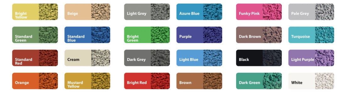 Wet pour Colour Chart - Nova Sport